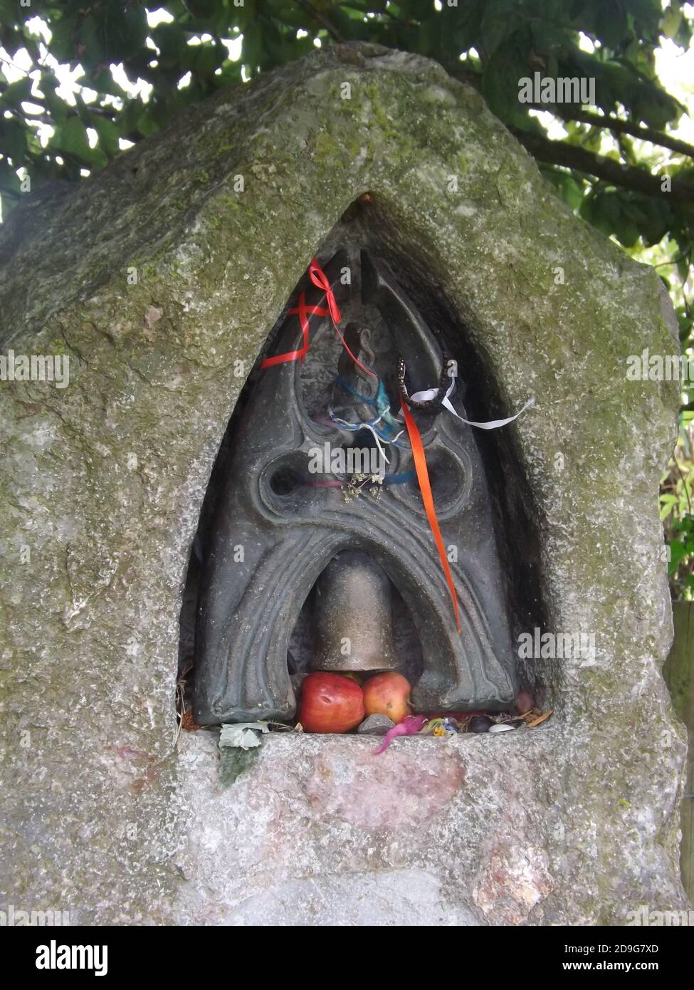 Stone shrine Glastonbury Stock Photo - Alamy