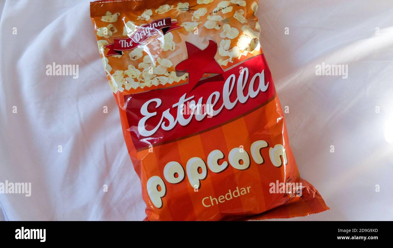Estrella cheddar popcorn. Estrella is a Swedish brand that sells ...