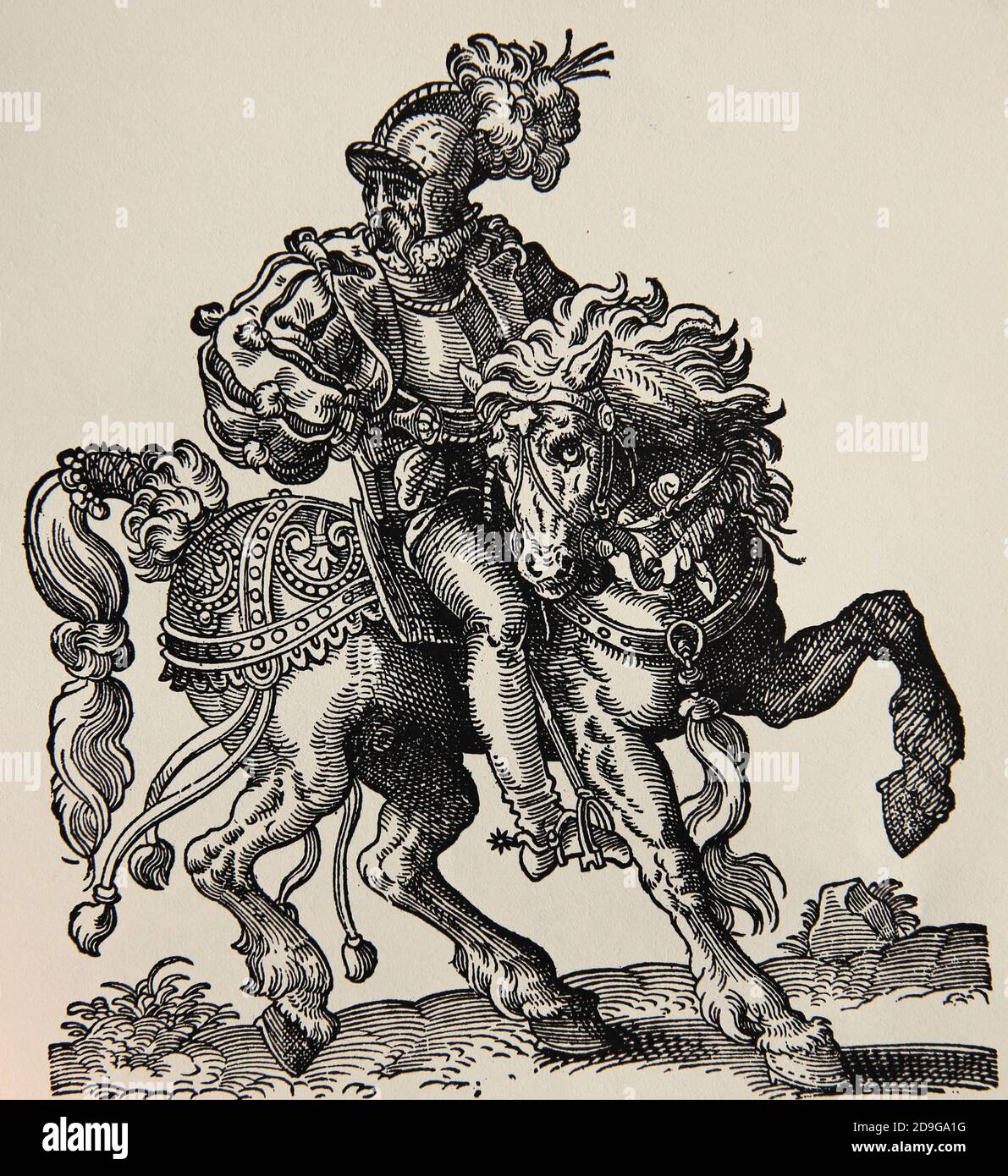 Renaissance. 16th century. Cavalryman. Engraving by Jost Amman, 16th ...