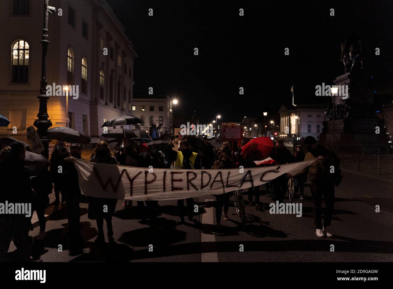 Protest against polish goverment and prohibition of abortion Stock ...