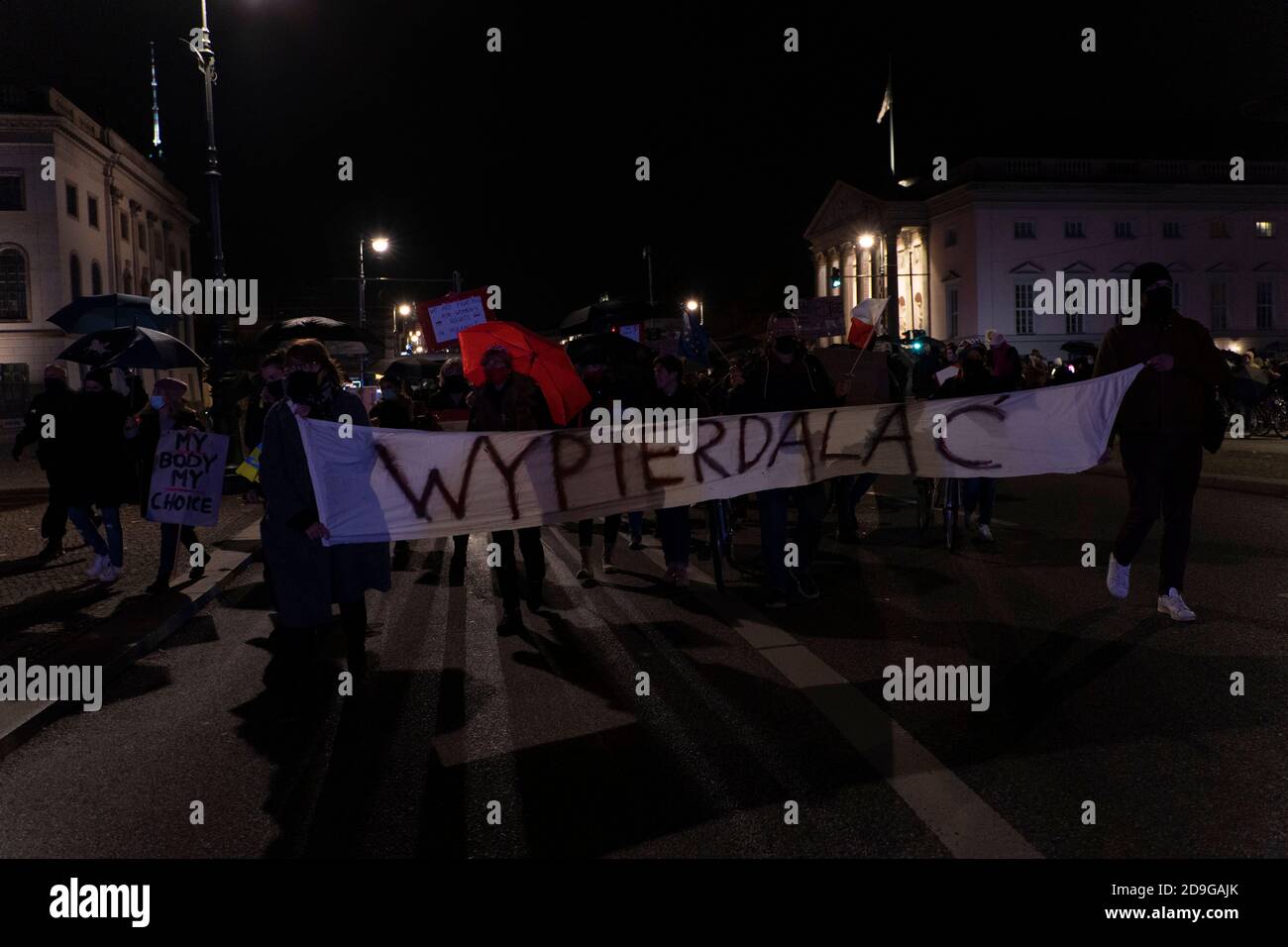 Protest against polish goverment and prohibition of abortion Stock ...