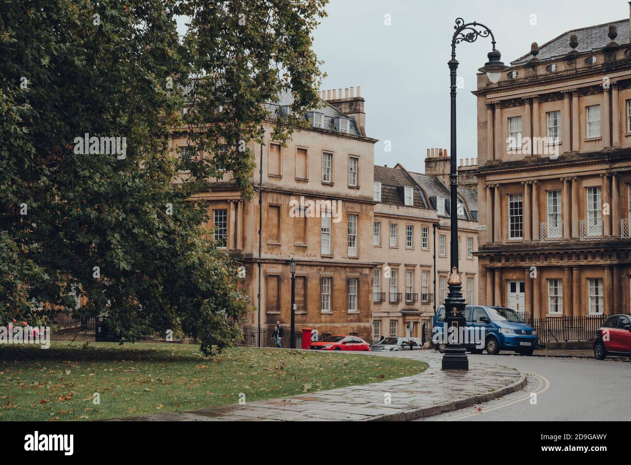 The circus historic street of large townhouses hi-res stock photography ...