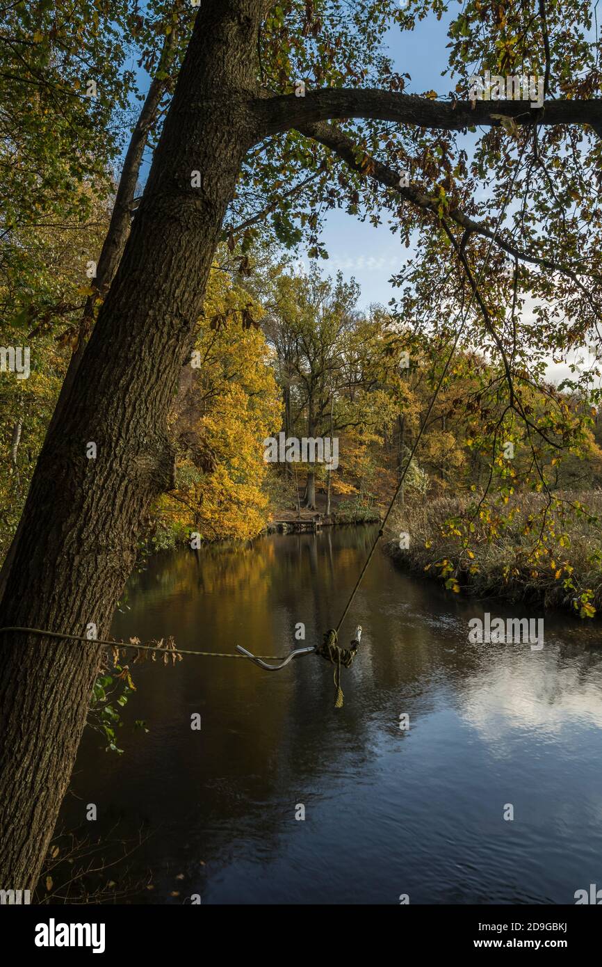 little river in fall season Stock Photo - Alamy