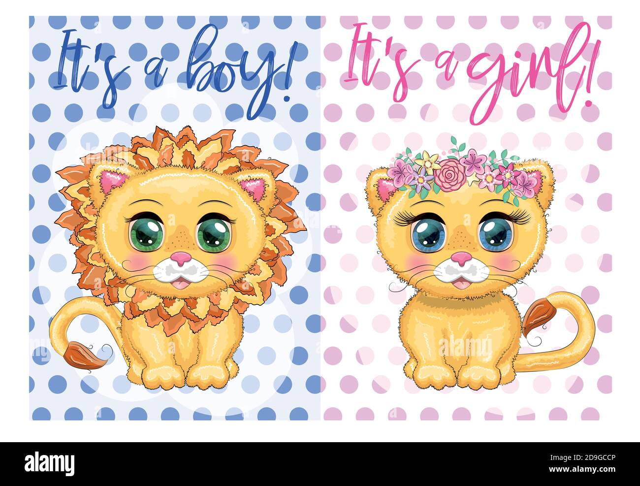 Baby Boy Lion Cartoon