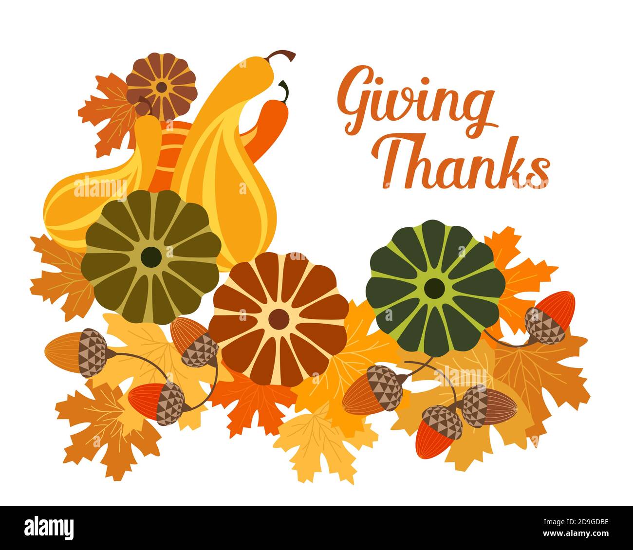 Thanksgiving Fall harvest greeting vector card Stock Vector Image & Art ...
