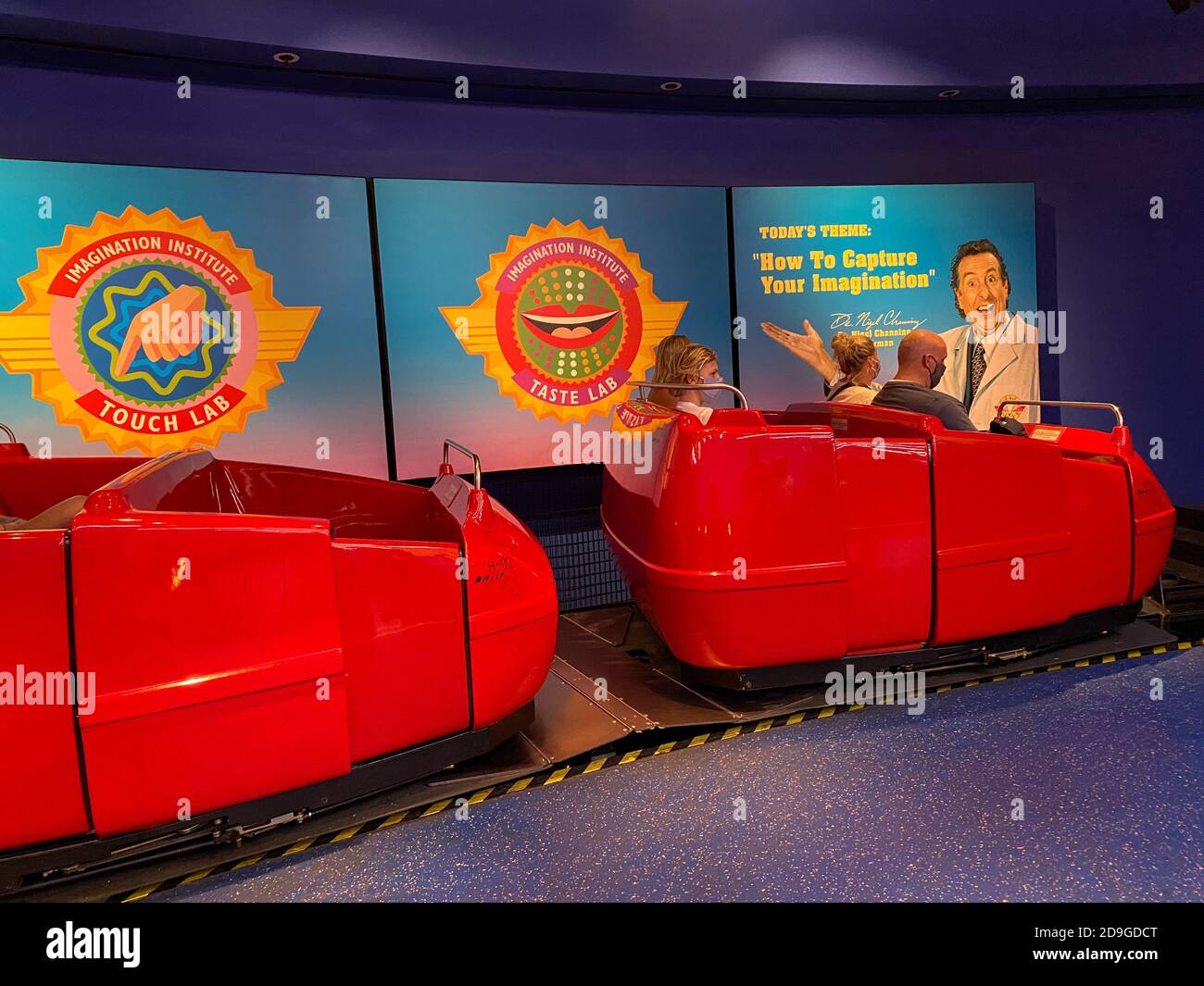 Orlando, FL/USA - 10/14/20: People riding the Journey into Imagination ...