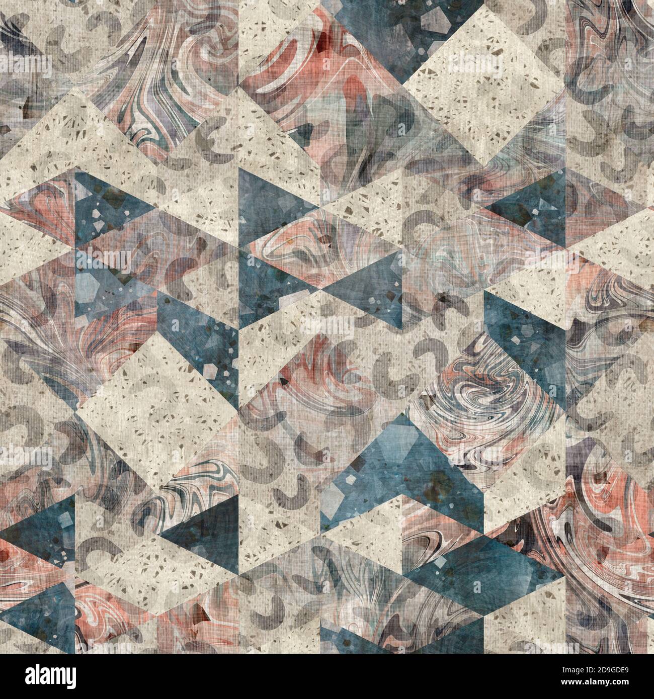 Chic formal grungy geo texture seamless pattern Stock Photo - Alamy