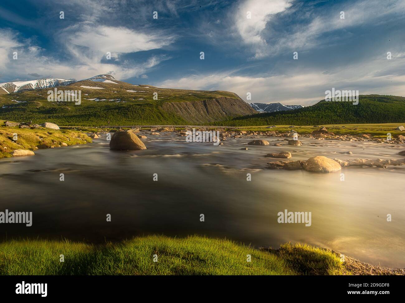 An extraordinary view of Turgen mountains at western Mongolia Stock ...