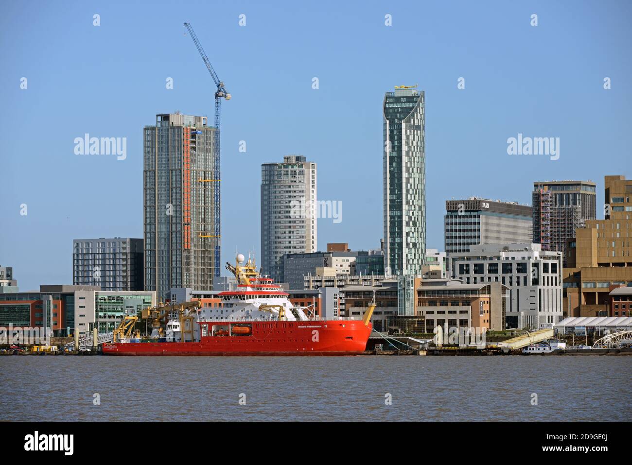 BRITISH ANTARCTIC RESEARCH SHIP, SIR DAVID ATTENBOROUGH, at LIVERPOOL ...