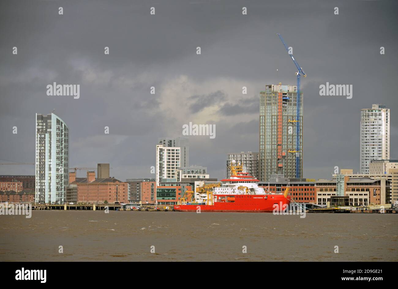 BRITISH ANTARCTIC RESEARCH SHIP, SIR DAVID ATTENBOROUGH, at LIVERPOOL ...