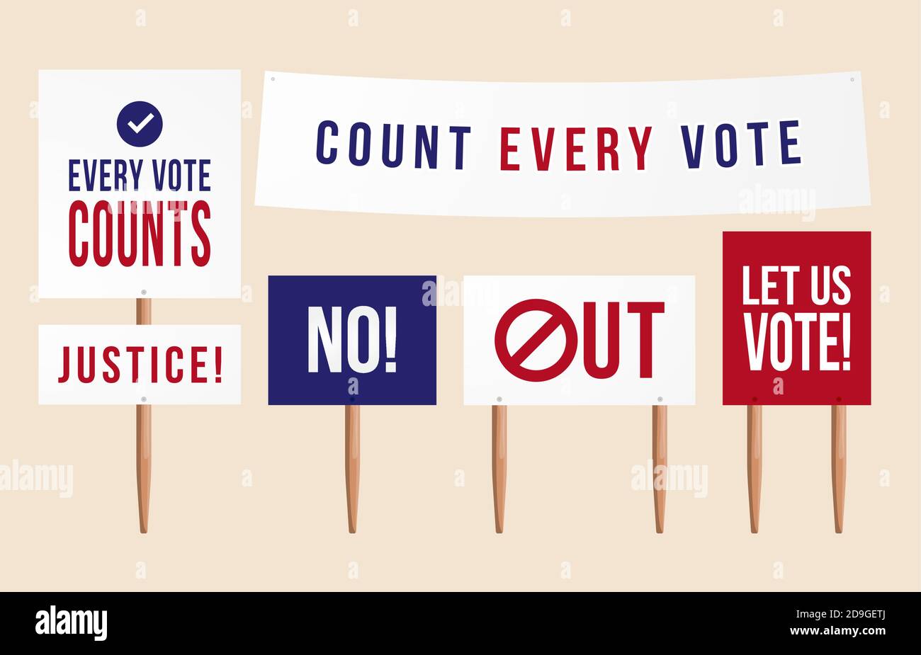 Count every vote Stock Vector Images - Alamy