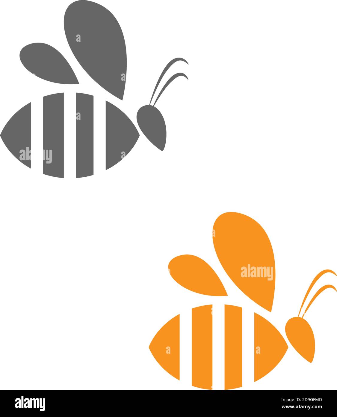 Bee logo icon creative design illustration Stock Vector Image & Art - Alamy