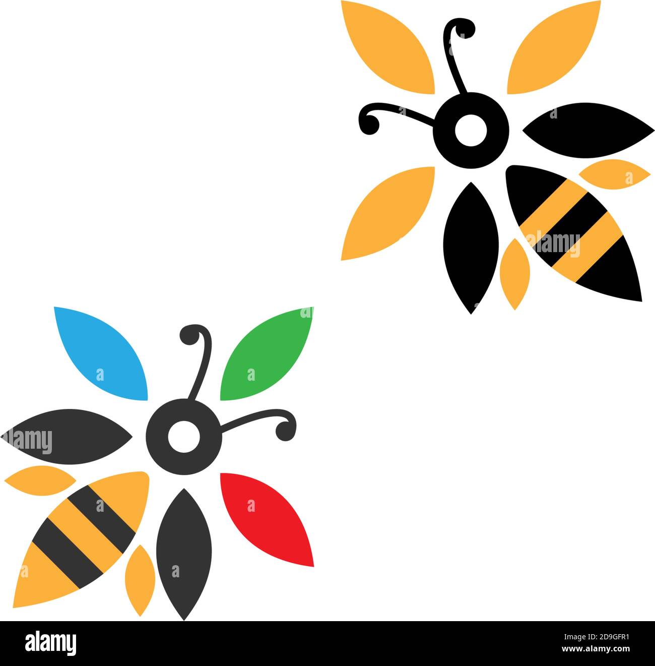 Bee logo icon creative design illustration Stock Vector Image & Art - Alamy