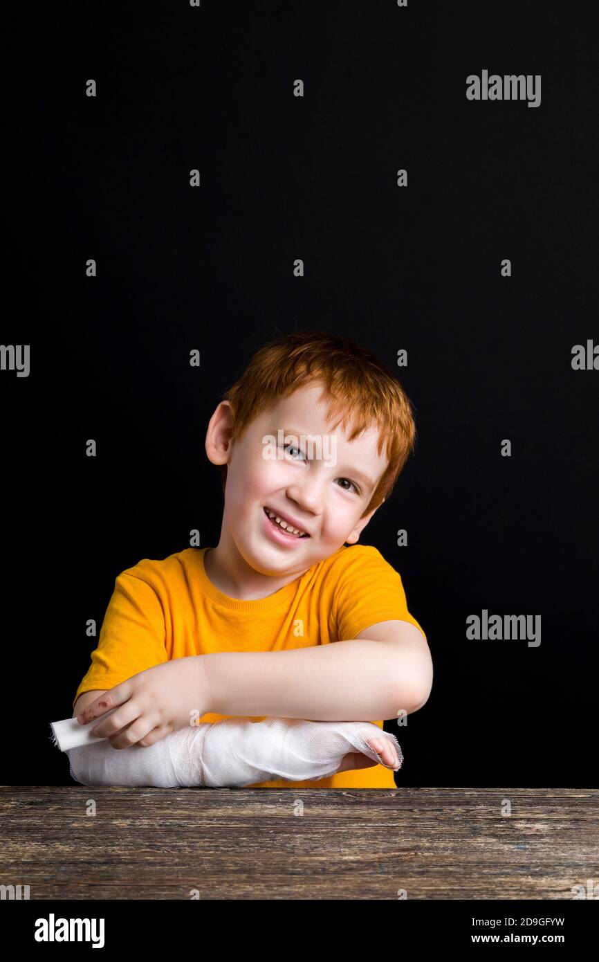 portrait of a nice boy with red hair Stock Photo - Alamy