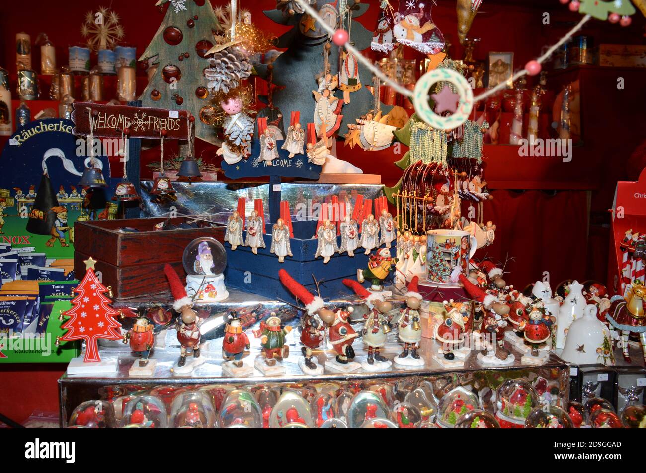 Christmas Market products, Vienna, Austria. Arts and crafts, and some ...
