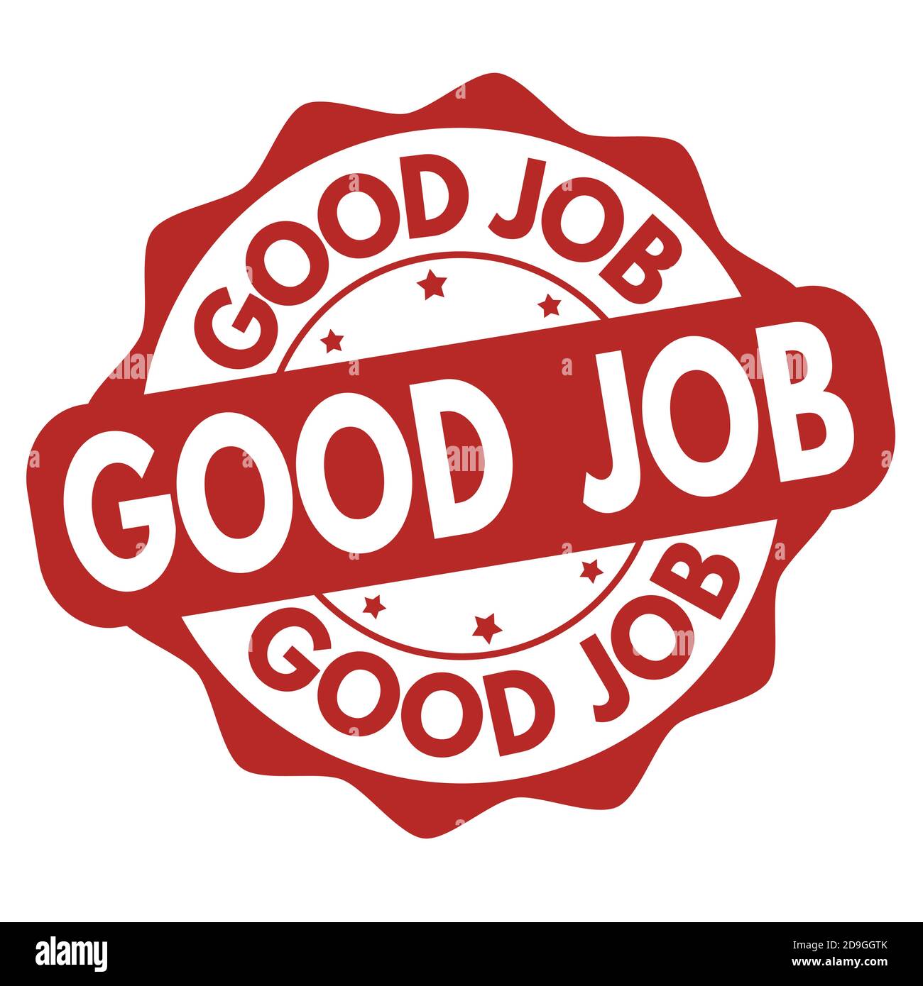 Good job sign or stamp on white background, vector illustration Stock ...