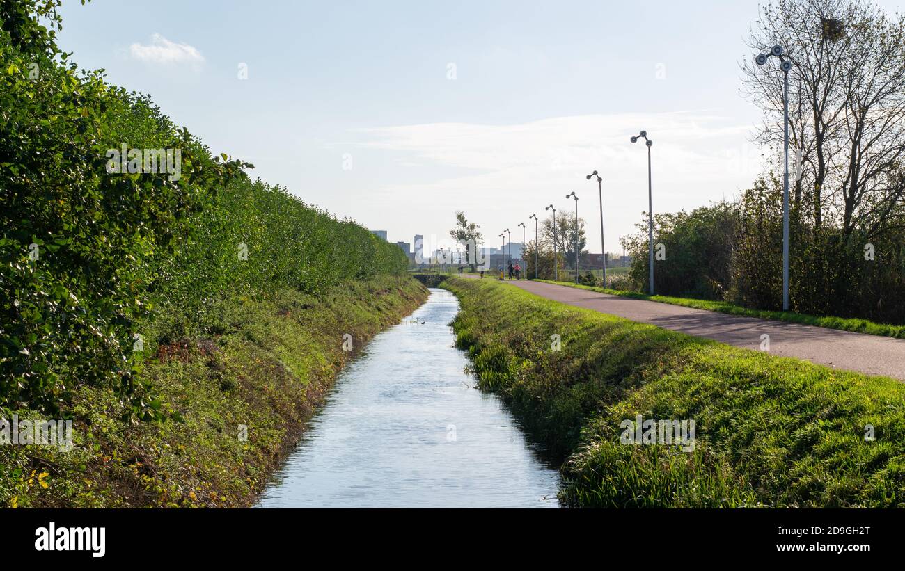 NIJMEGEN, THE NETHERLANDS, 31 OCTOBER 2020: The Rijnwaalpad is Dutch ...