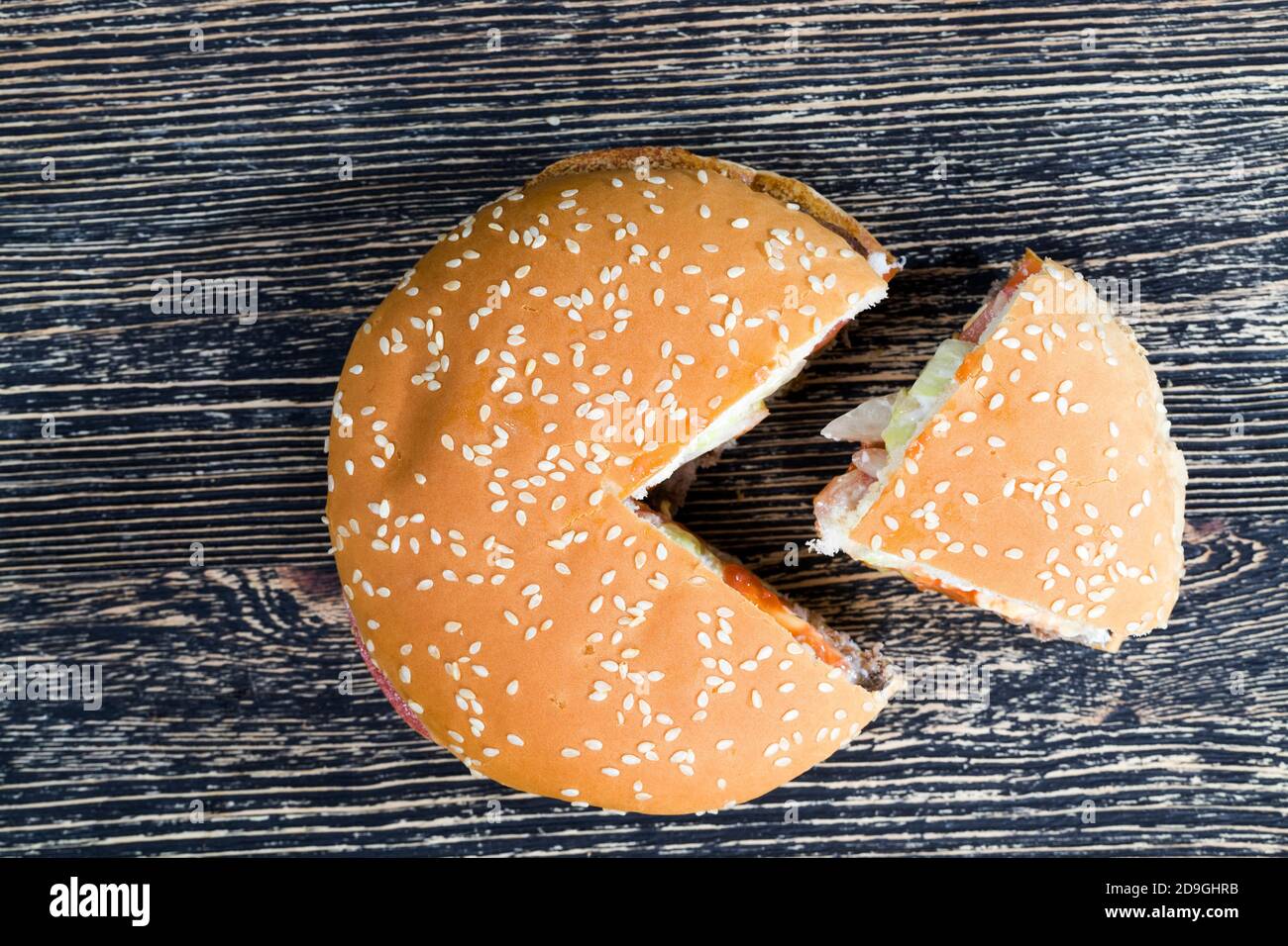 one sesame bun Stock Photo - Alamy