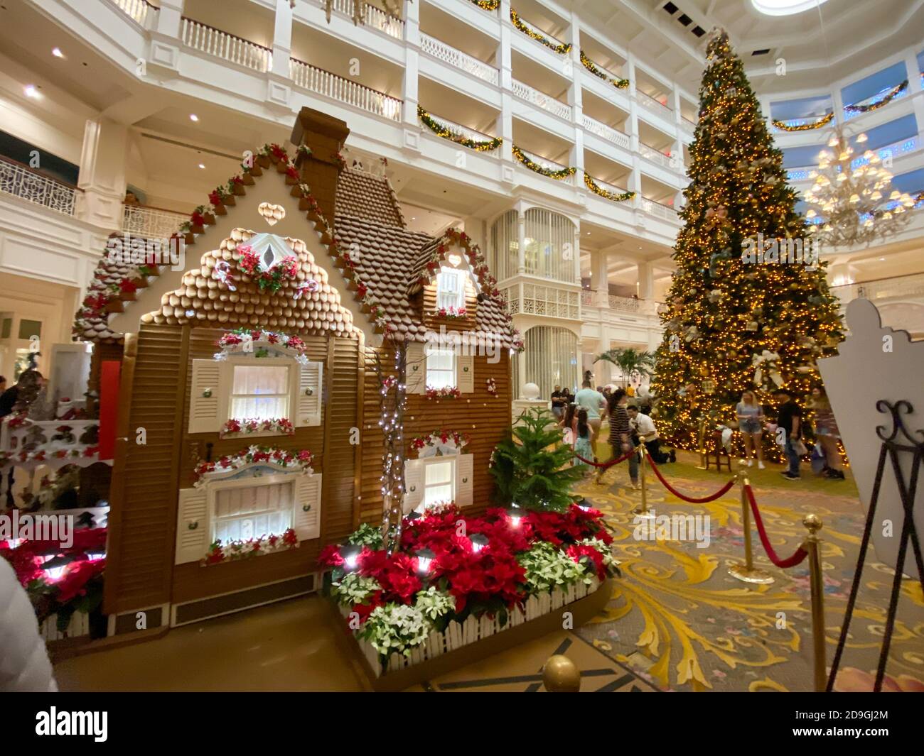 Orlando,FL/USA-12/28/19: The huge Christmas Gingerbread House at the ...