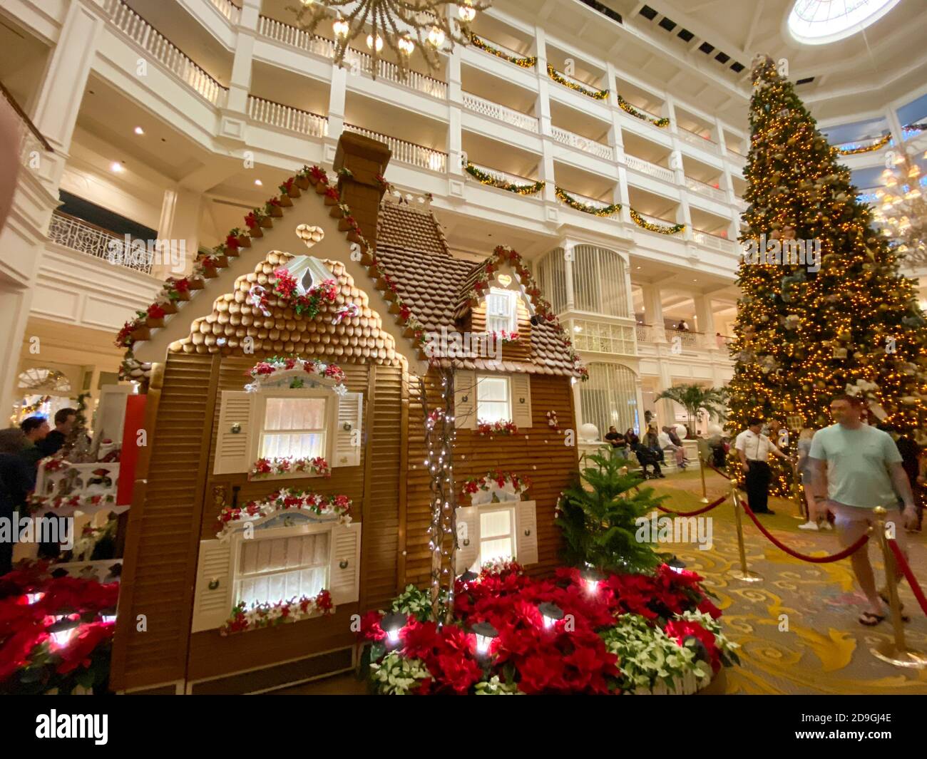 Orlando,FL/USA-12/28/19: The huge Christmas Gingerbread House at the ...