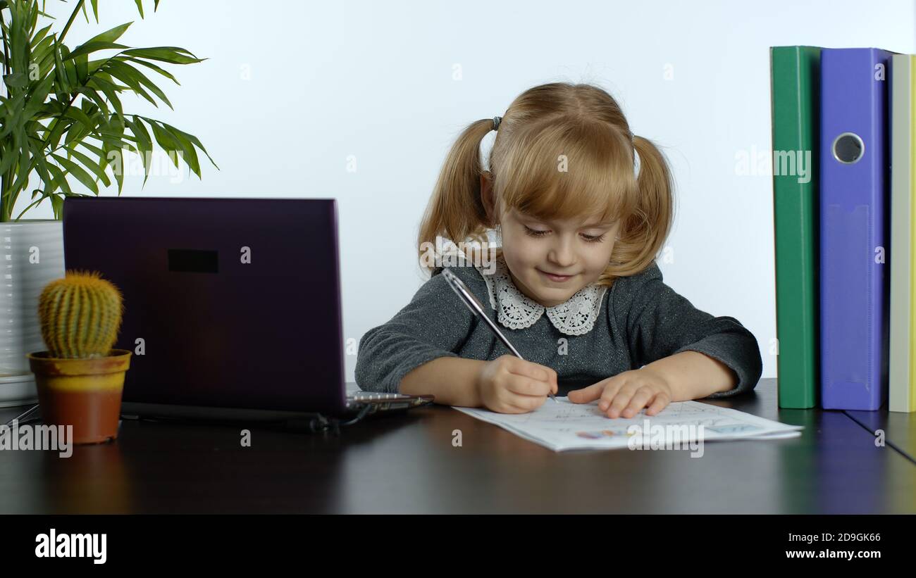 Back to school, online learning, distance lesson, education at home ...