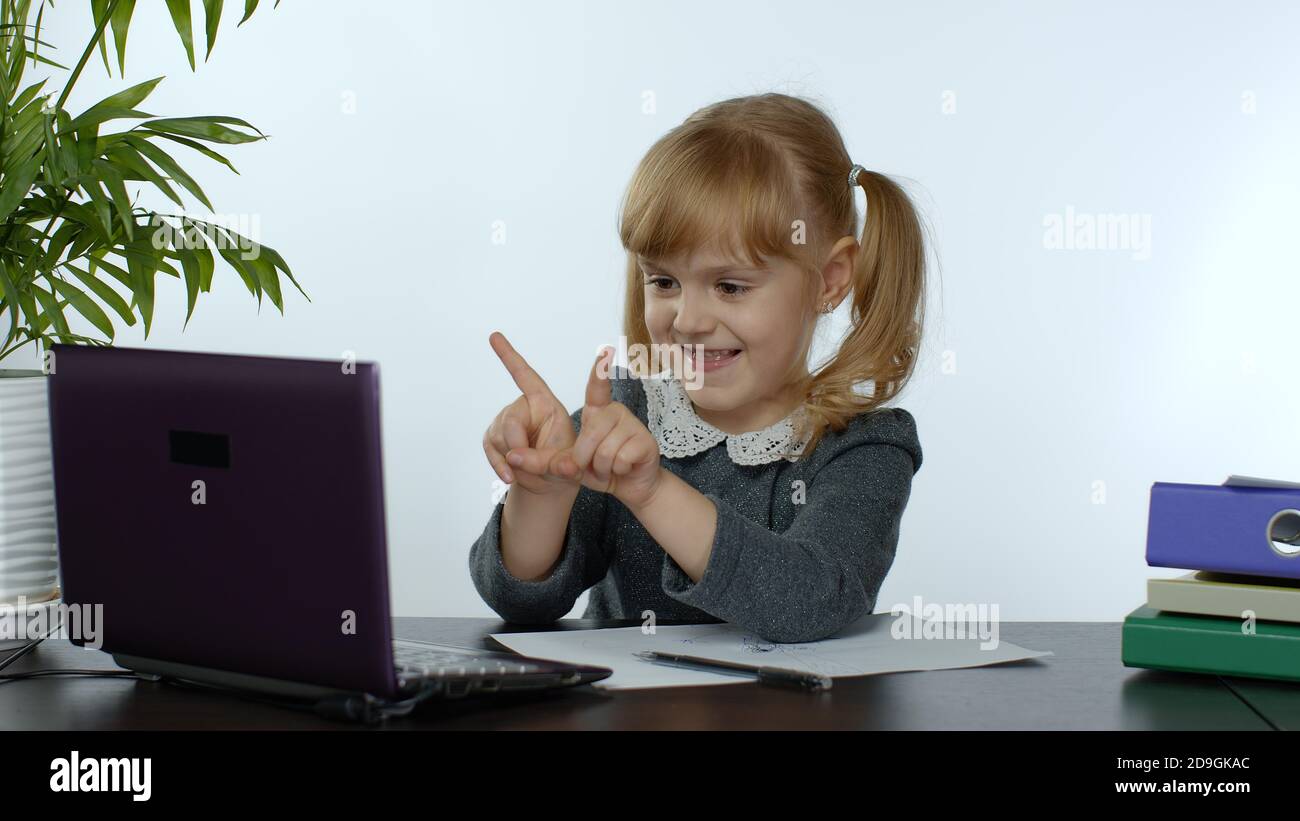 Back to school, online learning, distance lesson, education at home ...