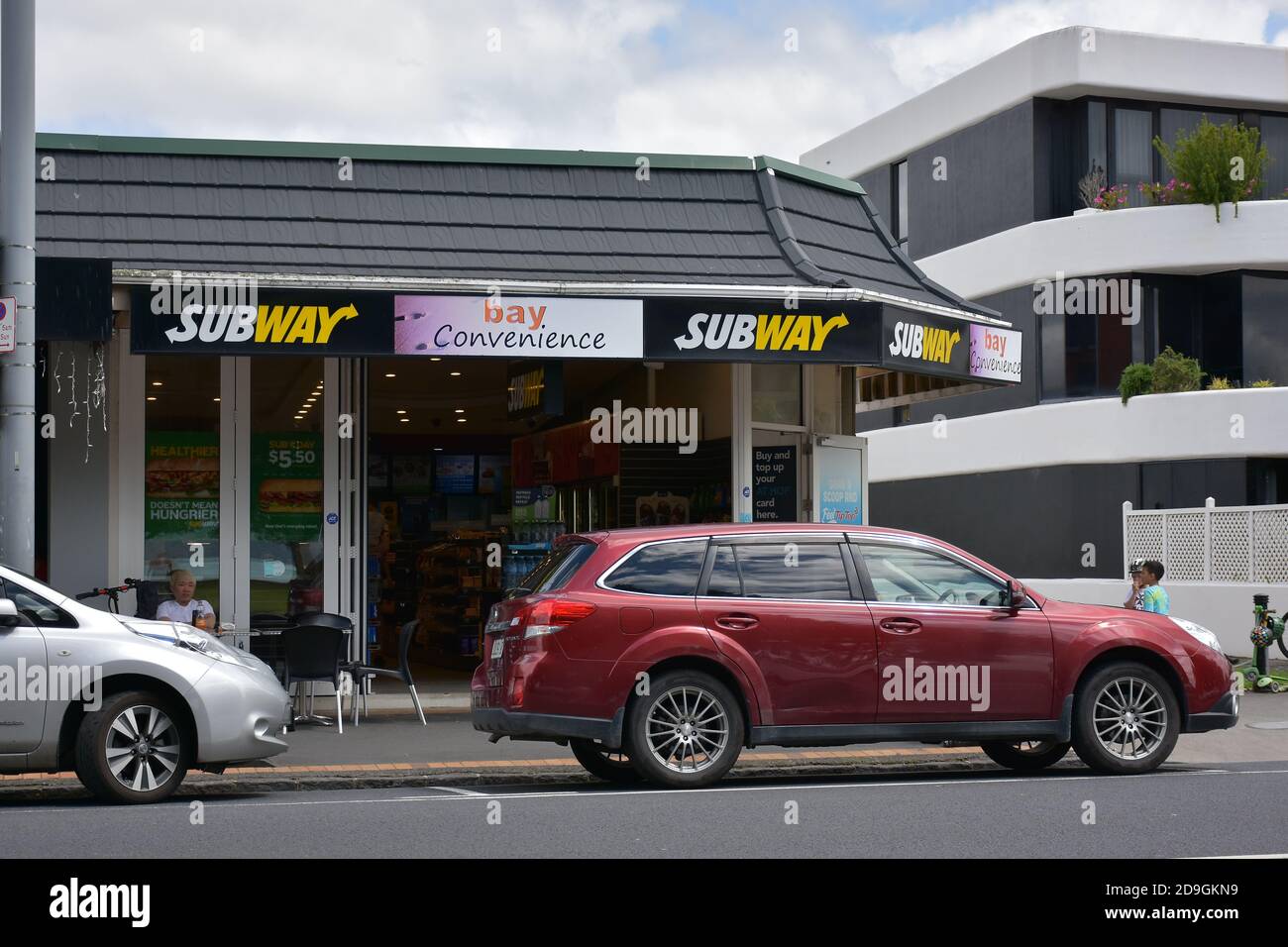 AUCKLAND, NEW ZEALAND - Nov 01, 2020: View of Subway cafe in Mission ...