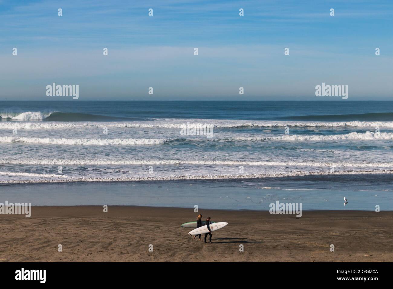 Big Waves Breaks in Northern California near San Francisco Stock Photo ...