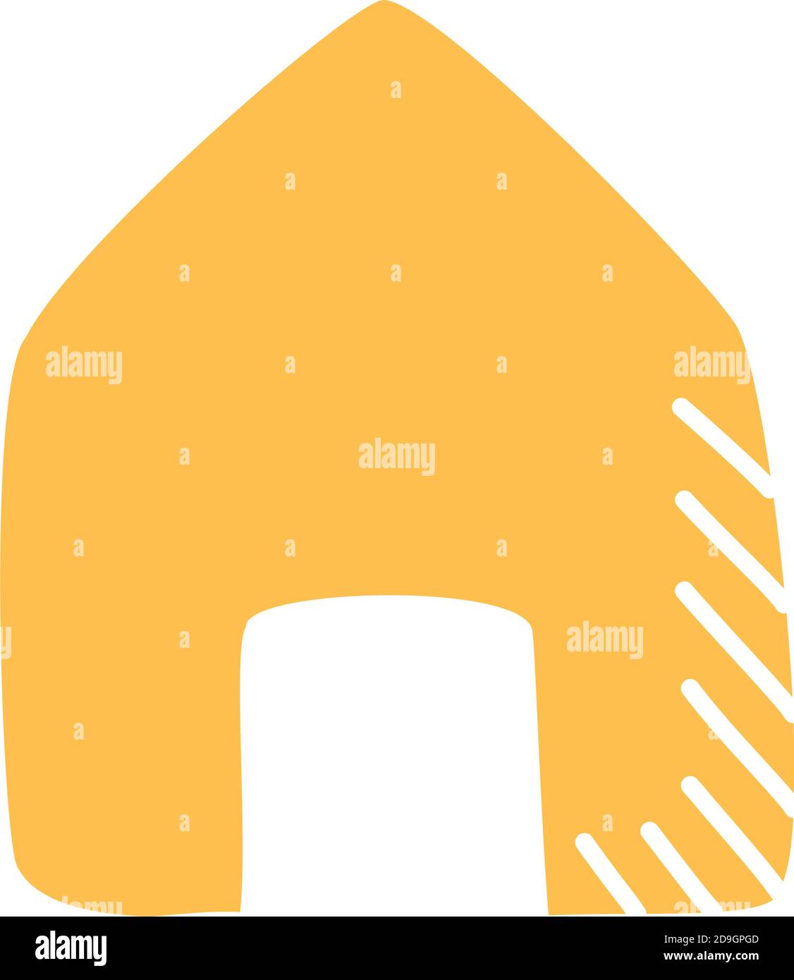 home or house shape over white background, half line half color style ...
