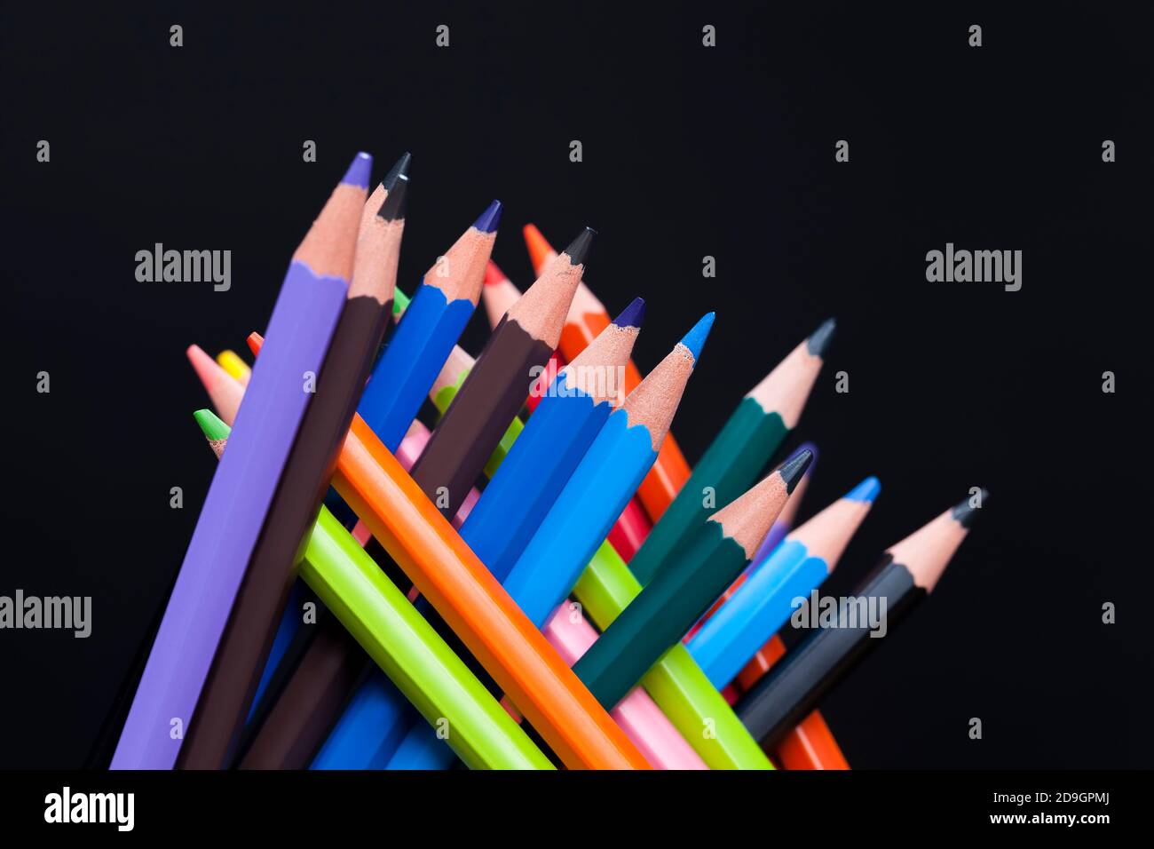 ordinary colored wooden pencil Stock Photo - Alamy
