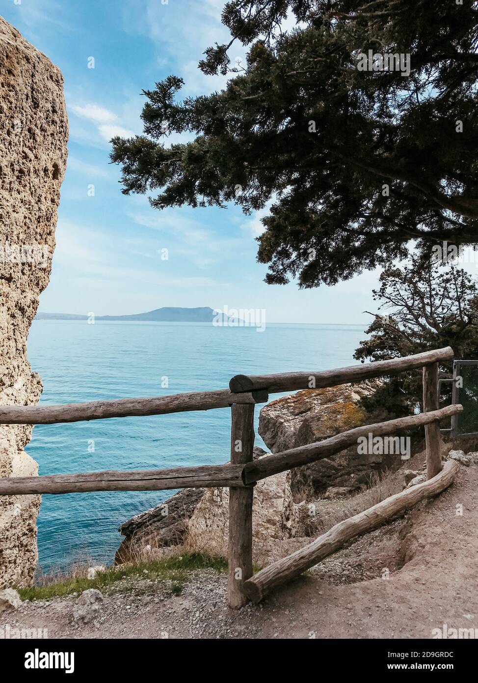 Tourist path near the sea Stock Photo - Alamy
