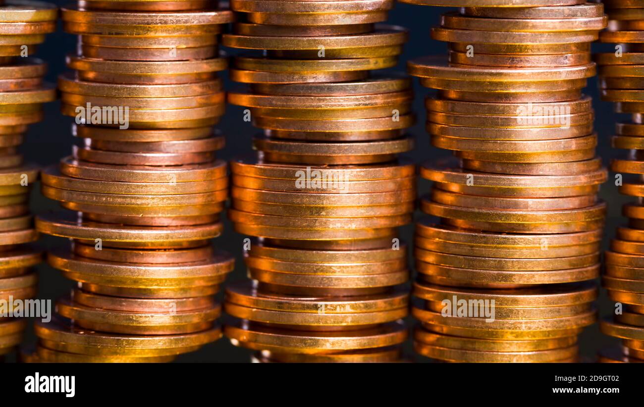 copper small coins Stock Photo - Alamy