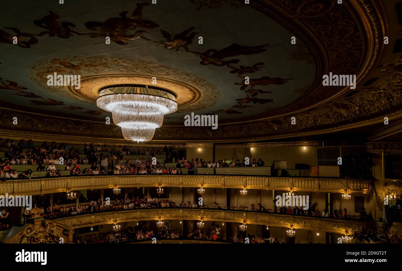 Saint-Petersburg, Russia, July 07, 2014: Mariinsky Theatre, historic theatre of opera and ballet ...
