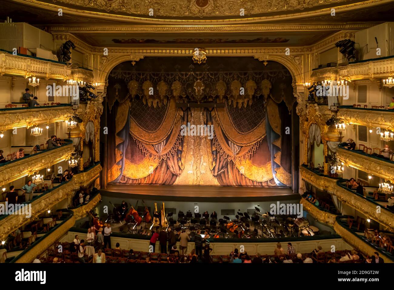 Saint-Petersburg, Russia, July 07, 2014: Mariinsky Theatre, historic theatre of opera and ballet ...
