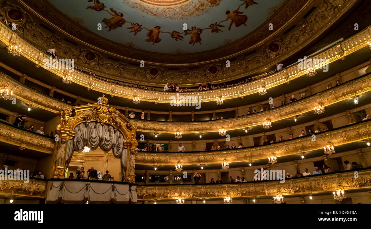 Mariinsky Theatre, historic theatre of opera and ballet in Saint Petersburg, Russia. Opened in ...