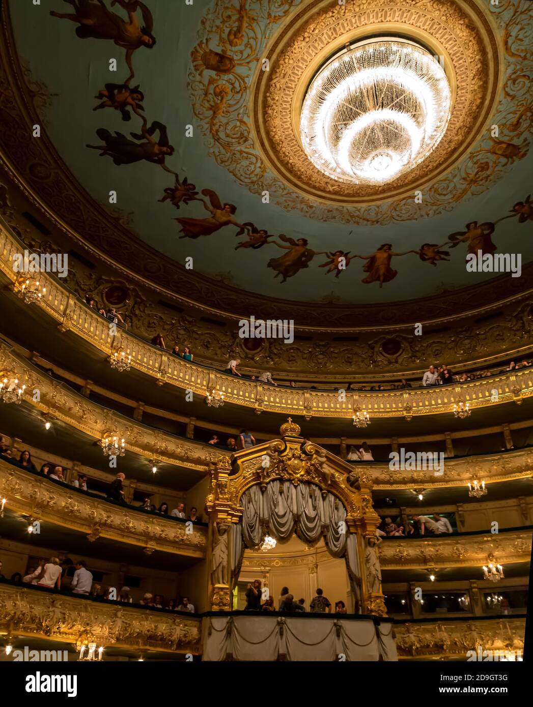 Mariinsky Theatre, historic theatre of opera and ballet: Saint-Petersburg, Russia, July 07, 2014 ...