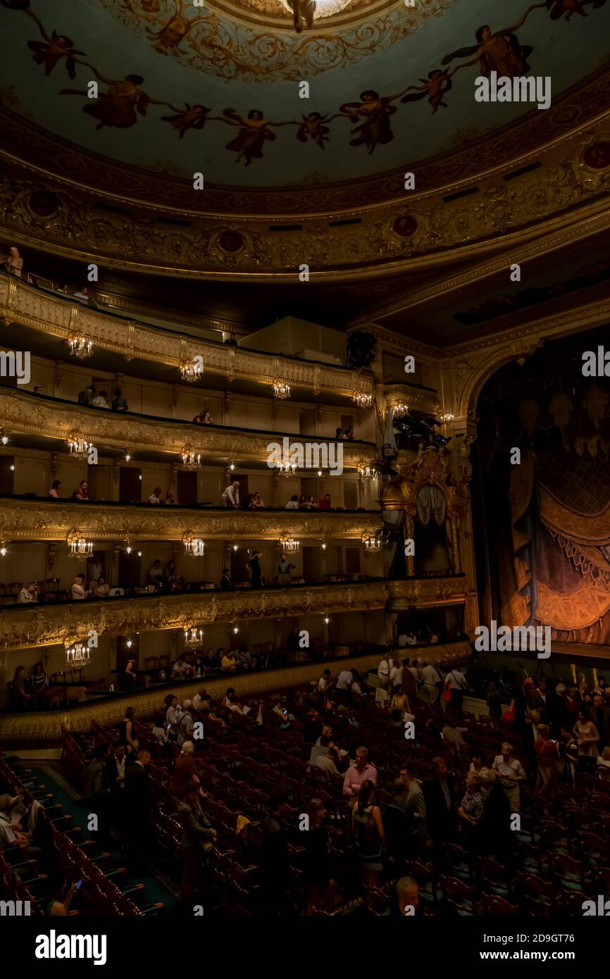 Mariinsky Theatre, historic theatre of opera and ballet in Saint Petersburg, Russia. Opened in ...
