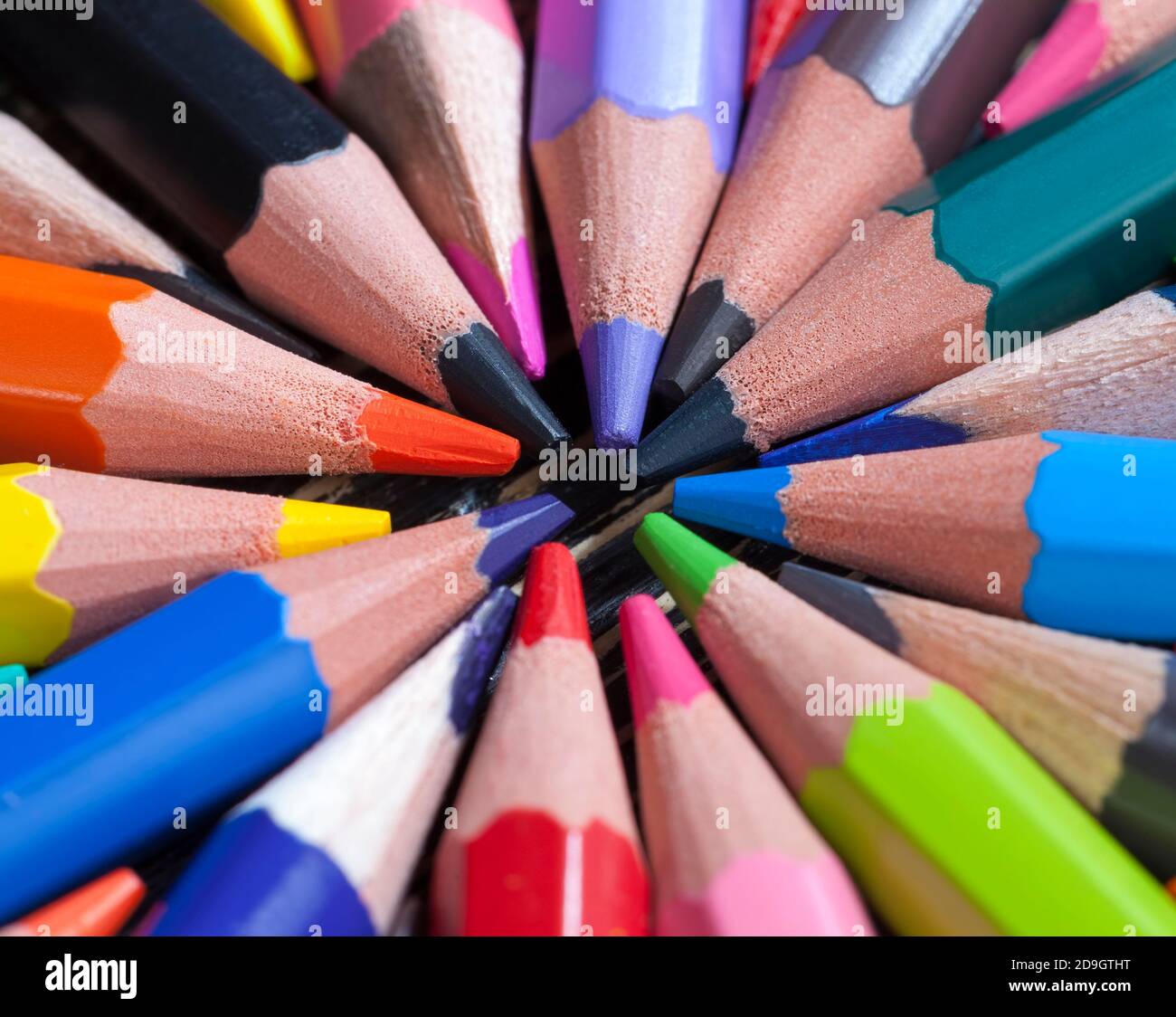 ordinary colored wooden pencil Stock Photo - Alamy
