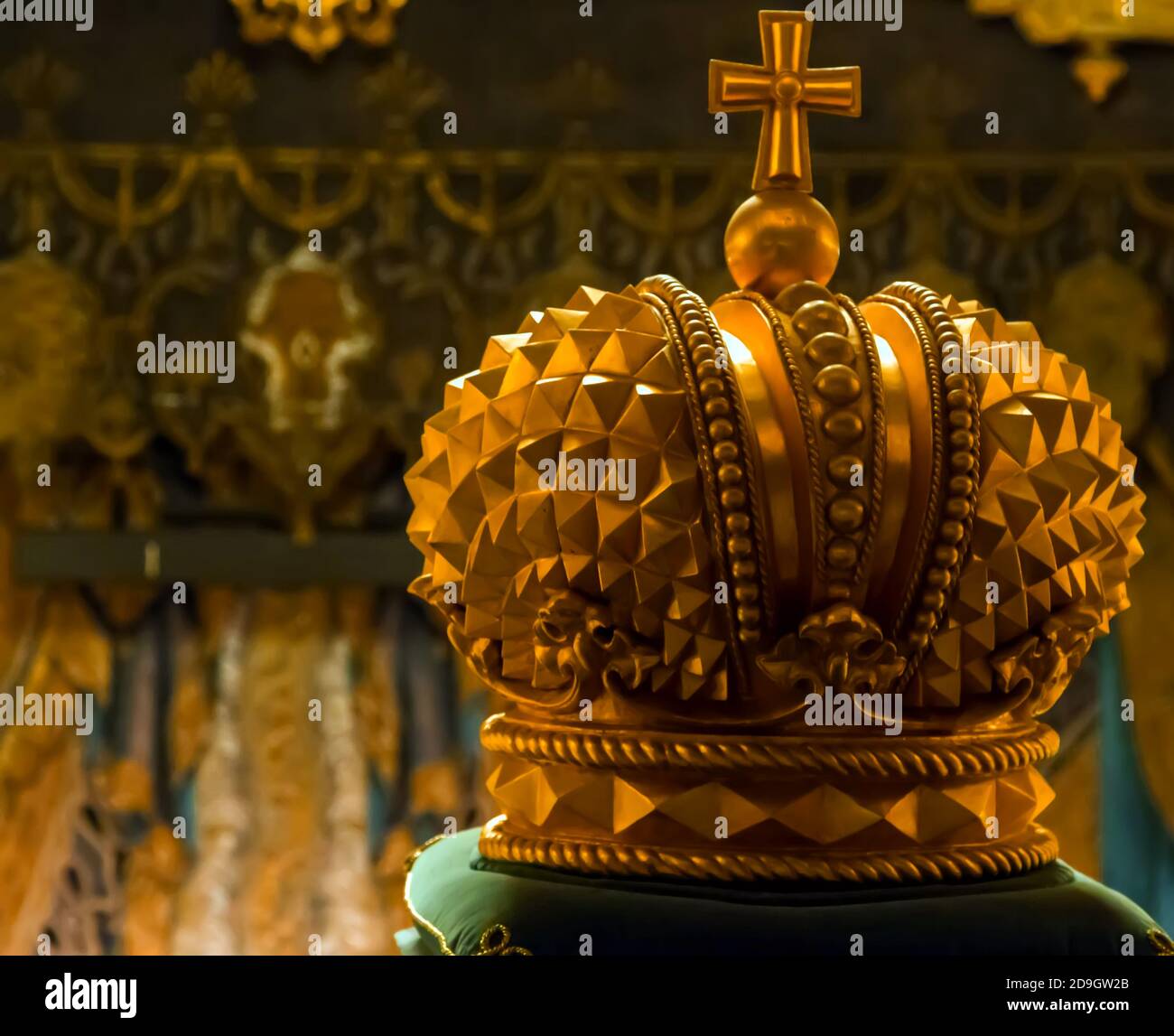 Saint-Petersburg, Russia, July 07, 2014: Royal Imperial Crown in the ...