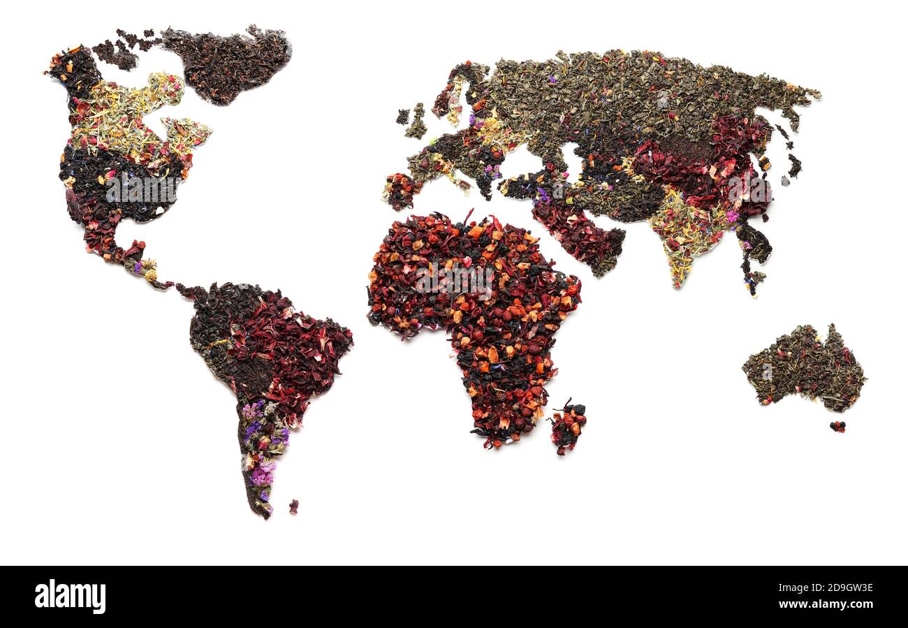 Tea trade map hi-res stock photography and images - Alamy