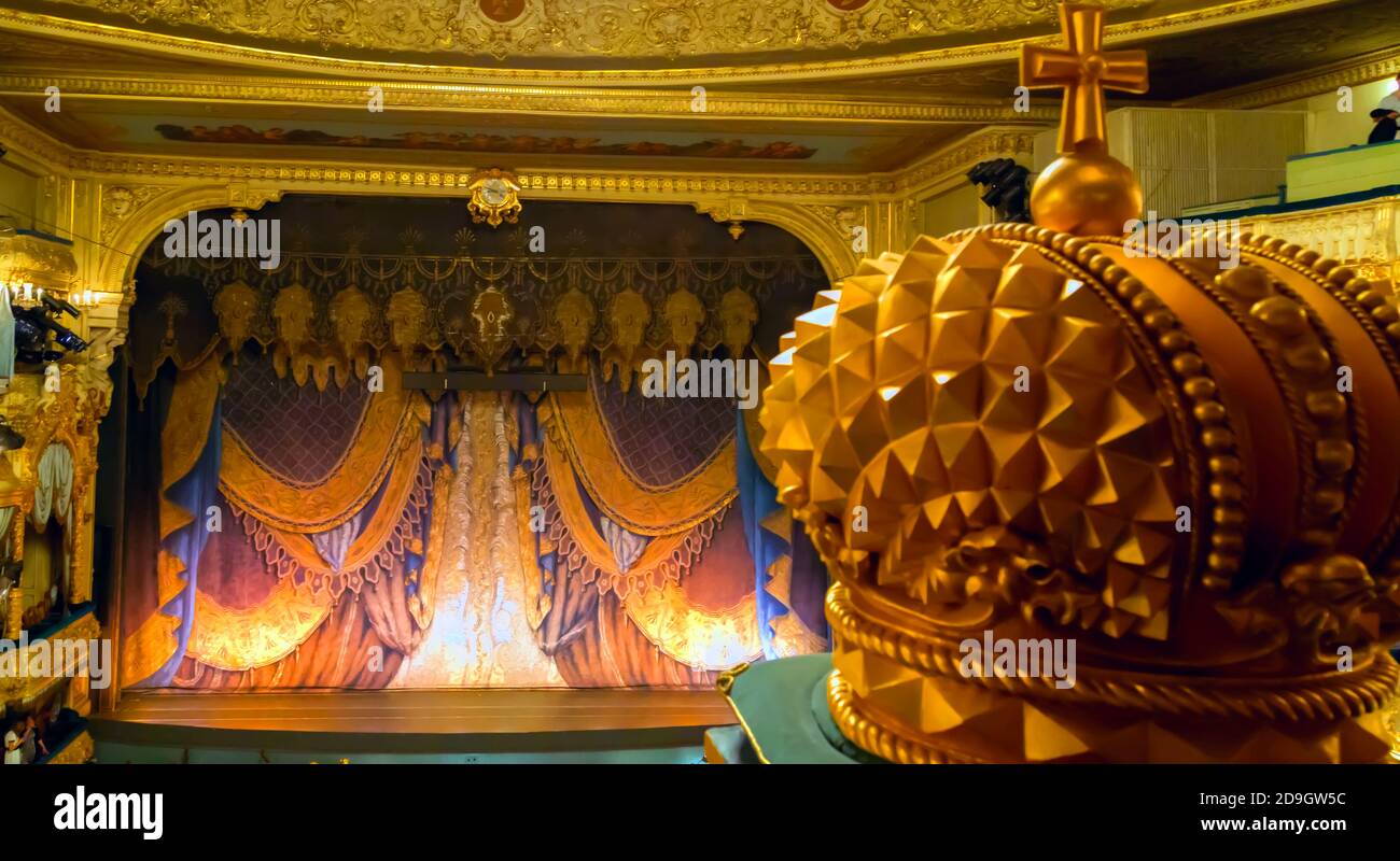 Saint-Petersburg, Russia, July 07, 2014: Royal Imperial Crown in the ...