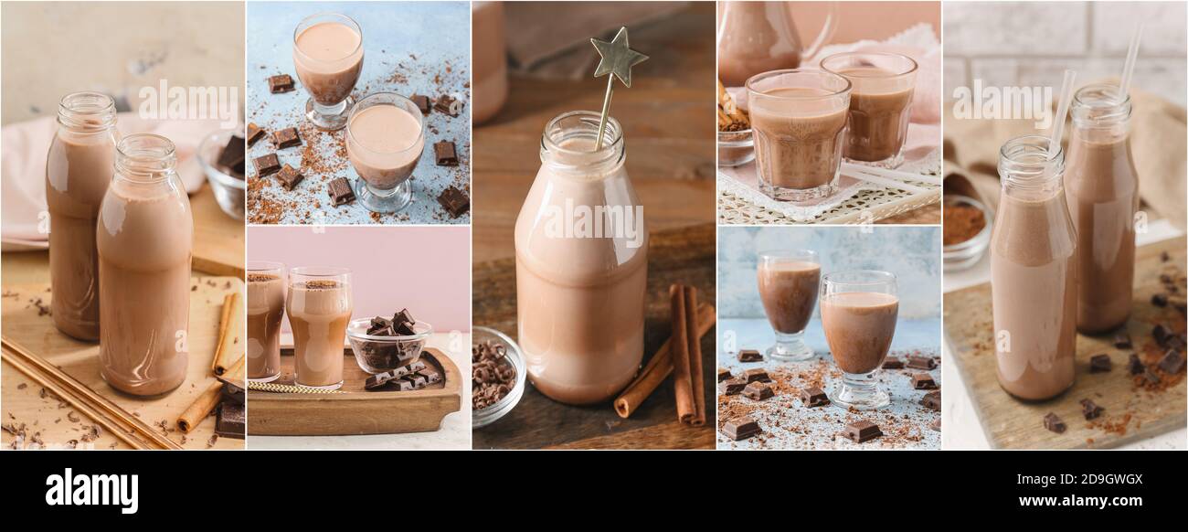 Melted chocolate milkshake hi-res stock photography and images - Alamy