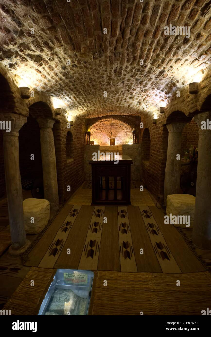 Holy family crypt coptic cairo egypt hi-res stock photography and ...