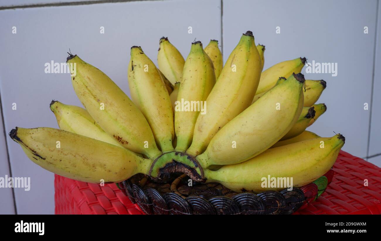 Top shot of banana hi-res stock photography and images - Alamy
