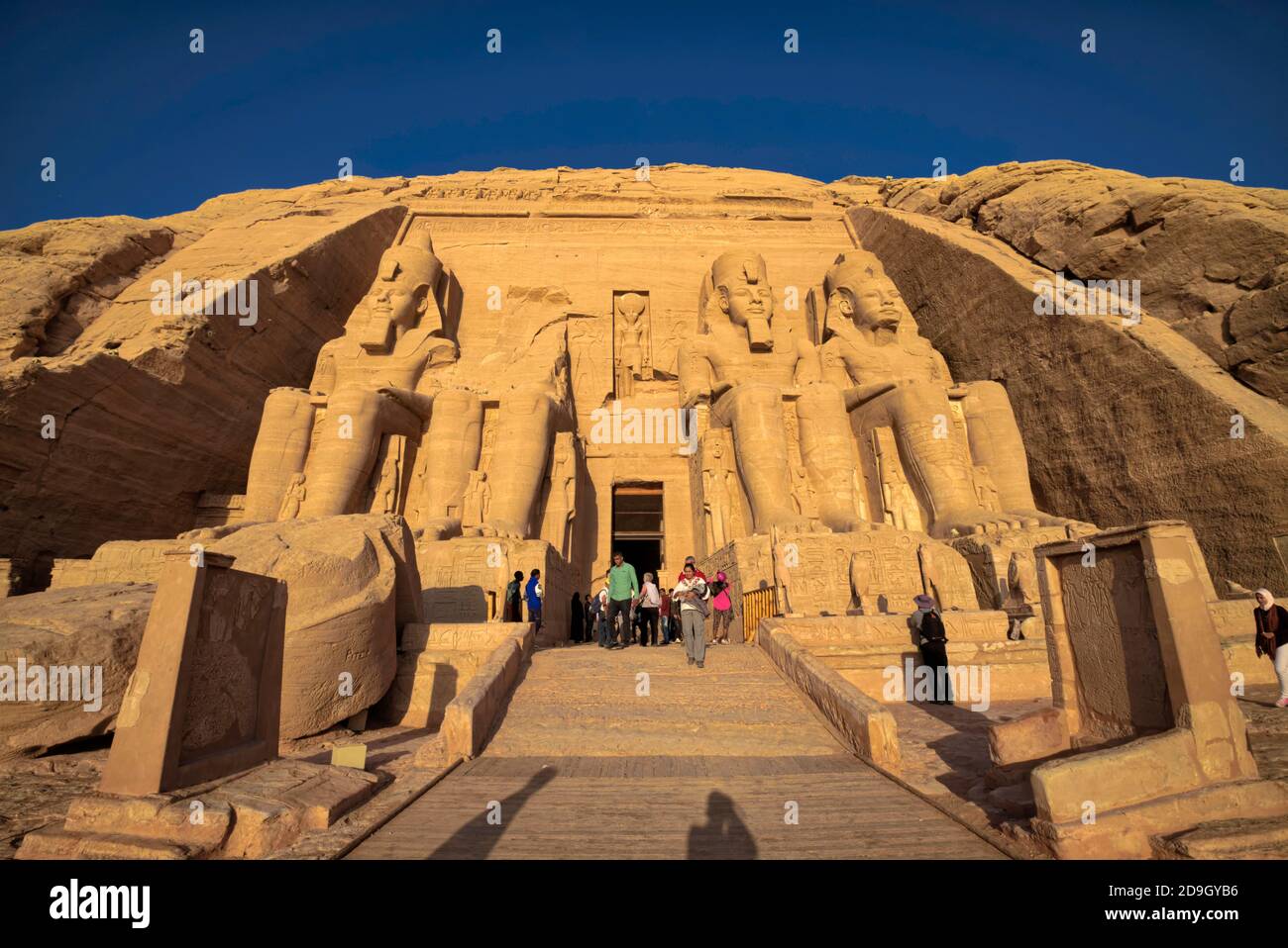 The Great Temple at Abu Simbel, which took about twenty years to build ...