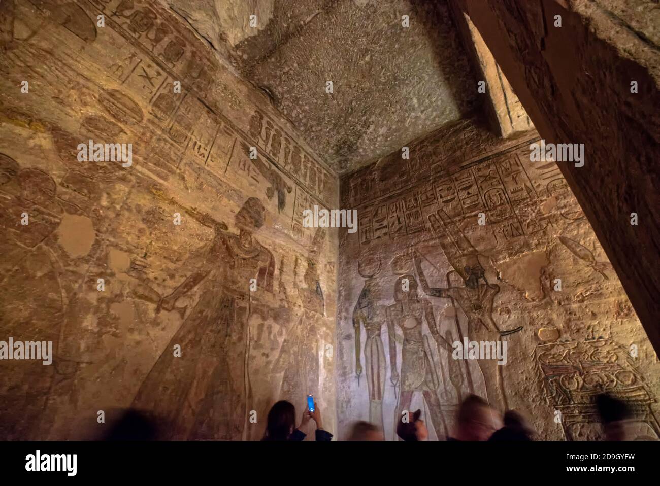 The interior of the temple stretches into the mountain for about 210 ...