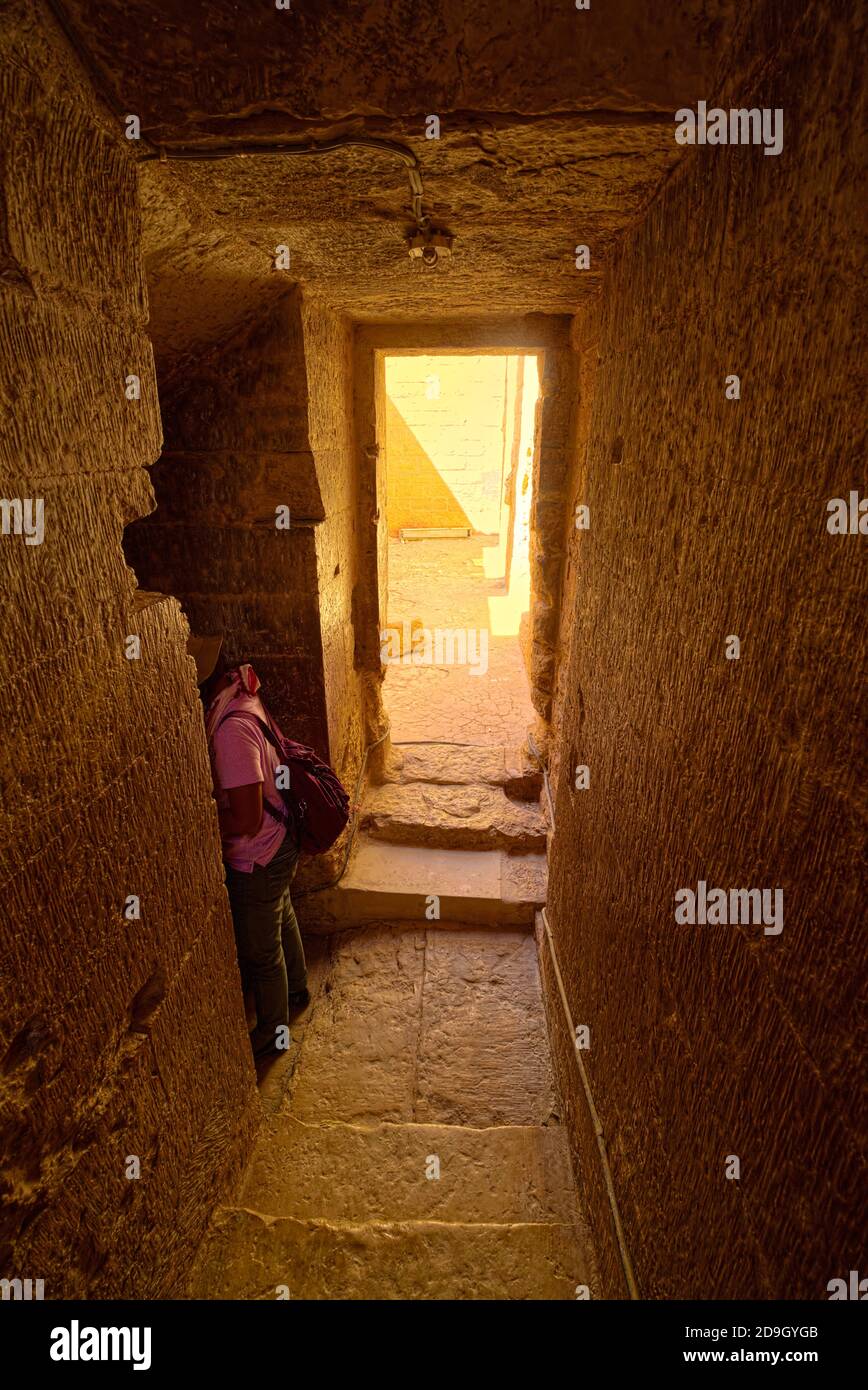 The interior of the temple is a labyrinth of rooms, stairways ...
