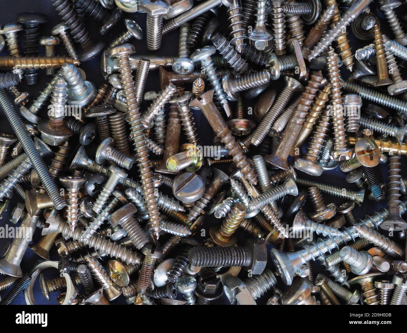 set of many bolts nuts screws washers Stock Photo - Alamy