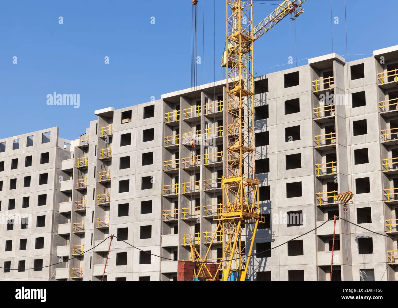 construction of apartment houses in the developing area Stock Photo - Alamy
