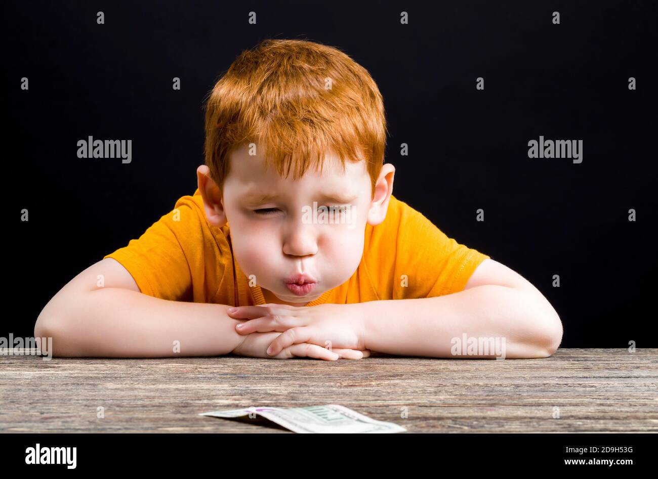 child with red hair, close-up Stock Photo - Alamy